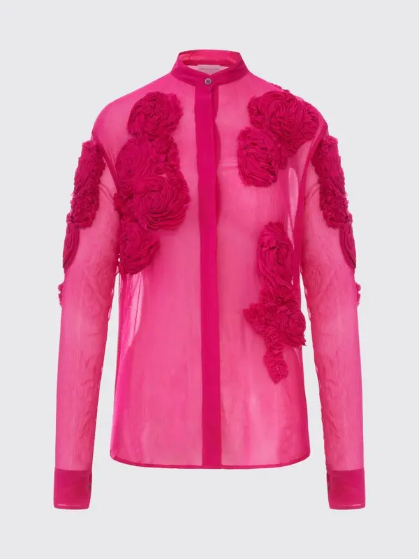 Dries Van Noten Embellished Shirt - Fuchsia