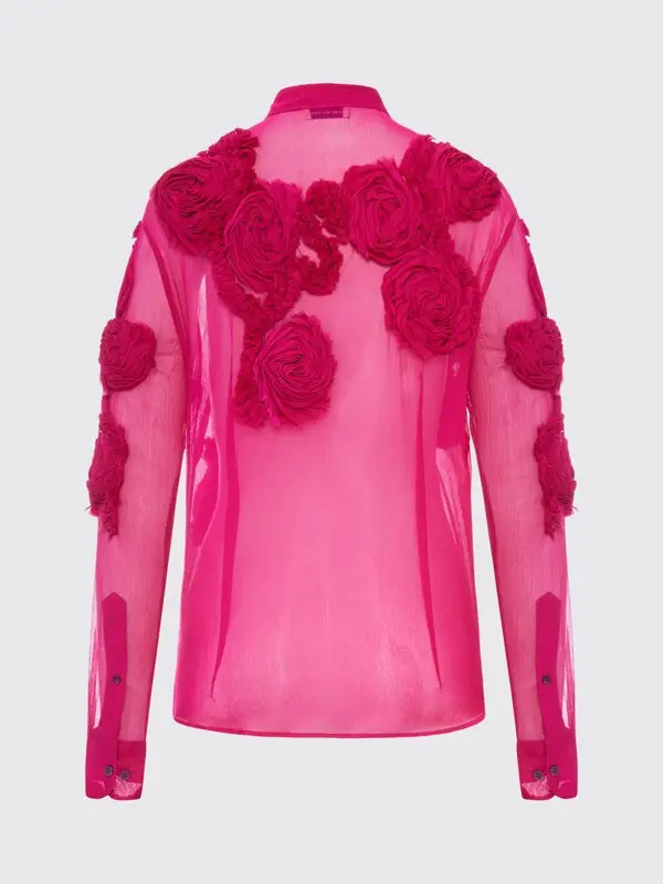 Dries Van Noten Embellished Shirt - Fuchsia