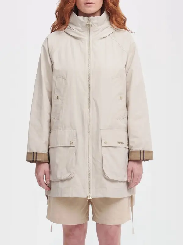 Barbour Hooded Parka In Cotton Blend