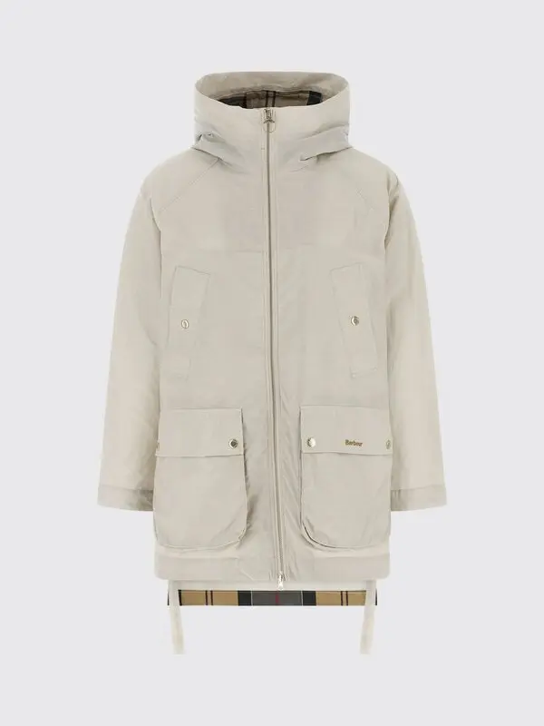 Barbour Hooded Parka In Cotton Blend