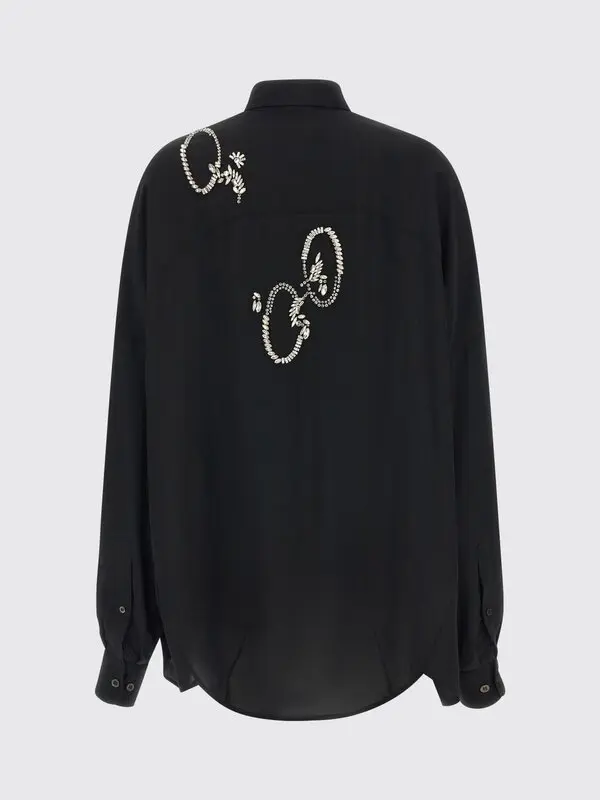 Dries Van Noten Embellished Crêpe Shirt