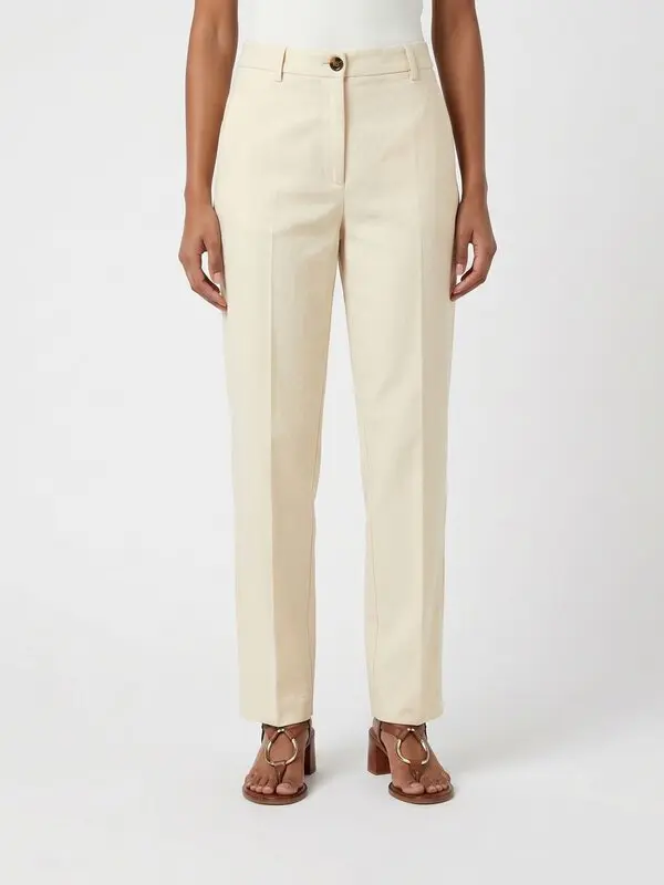 Dries Van Noten High-waisted Skinny Trousers In Cotton Gabardine