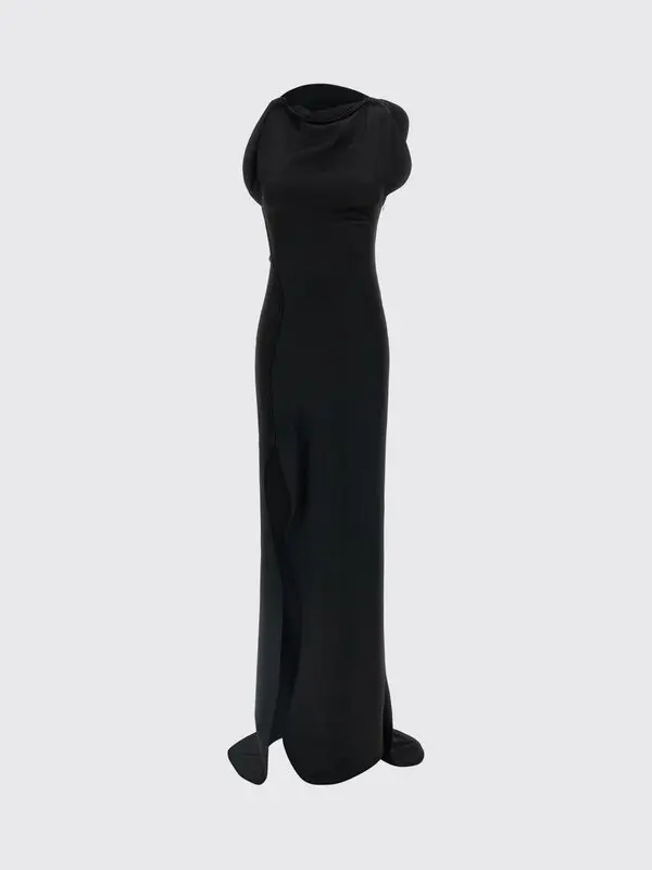 Victoria Beckham One-shoulder Crêpe Evening Gown With Slit