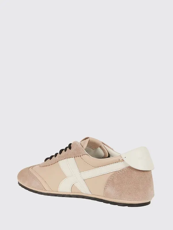 Tory Burch Hank Field Low-top Leather And Suede Trainers - Pink