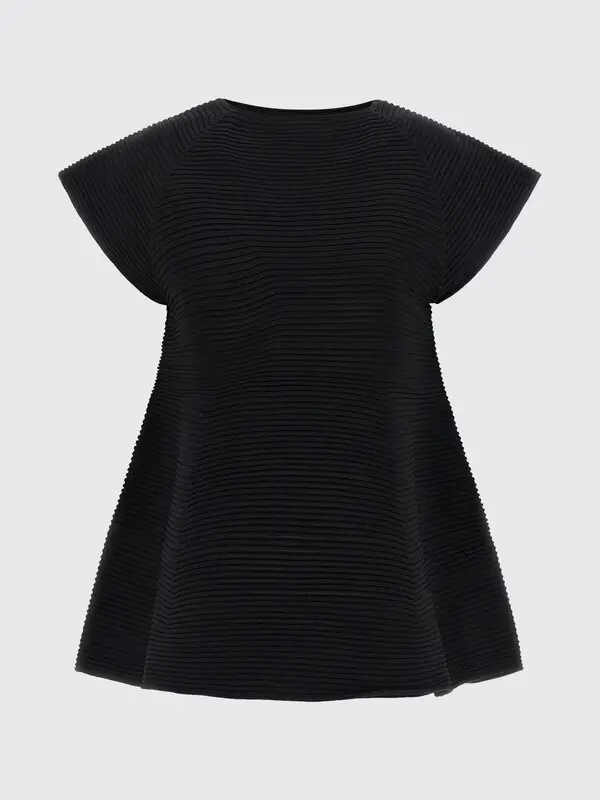 Issey Miyake A-line Short-sleeved Mini Dress