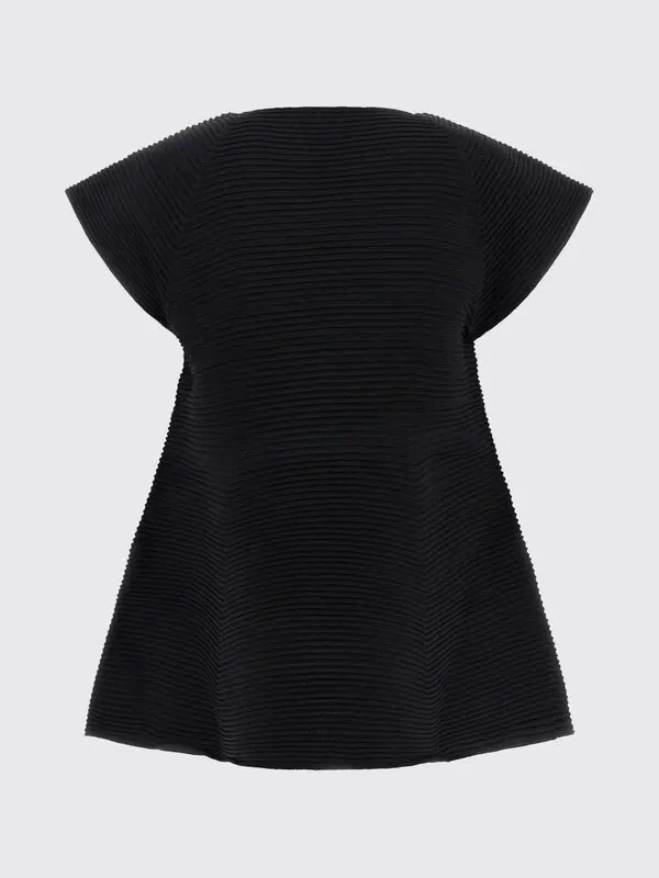 Issey Miyake A-line Short-sleeved Mini Dress