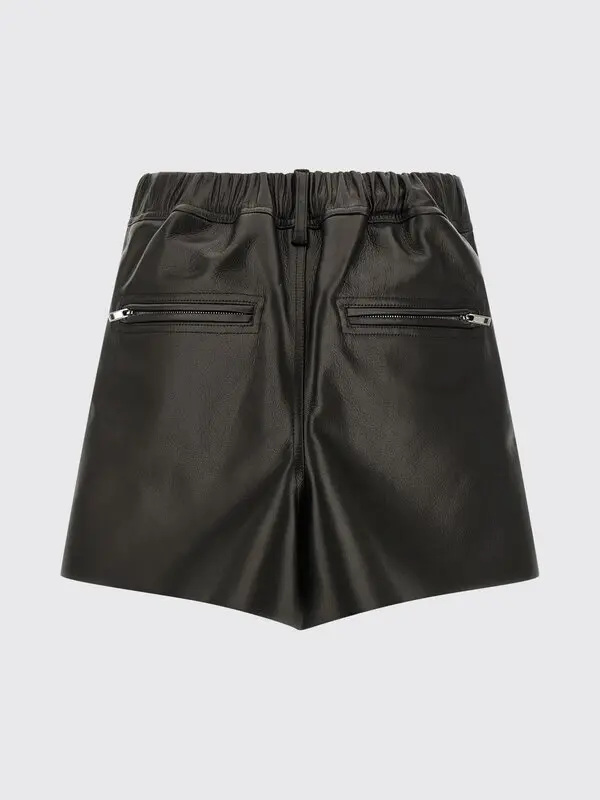 Rick Owens High-waisted V-hem Leather Mini Pencil Skirt