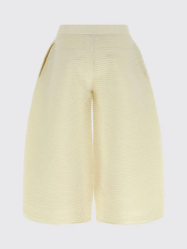 Issey Miyake Cropped Wide-leg Technical Jersey Trousers - White