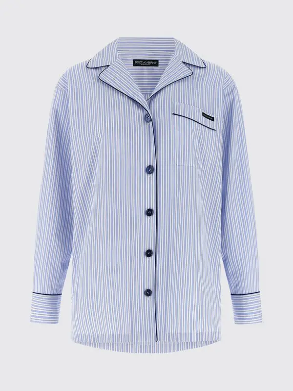 Dolce & Gabbana Striped Cotton And Silk Shirt