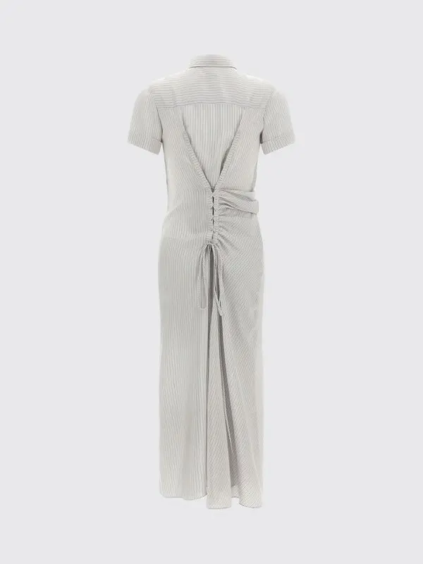 Alexander McQueen Striped Midi Dress