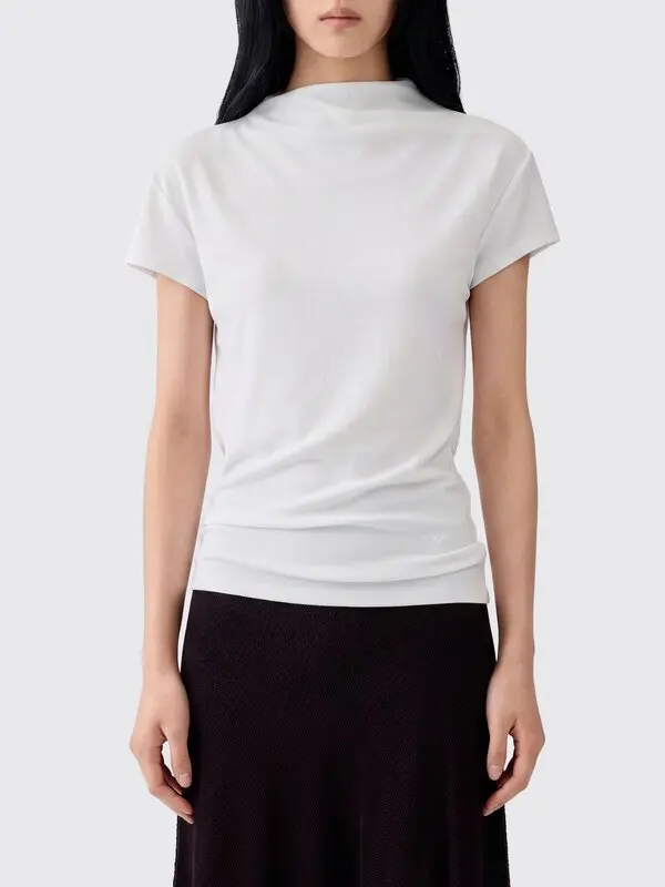 Jacquemus Viscose Blend Draped Top - White