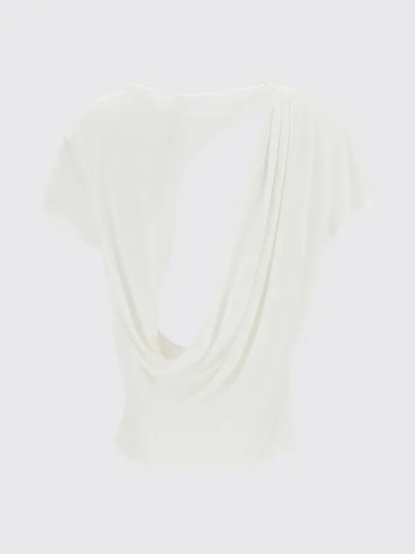 Jacquemus Viscose Blend Draped Top - White