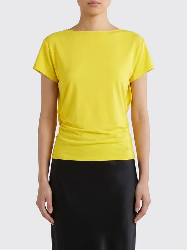 Jacquemus Viscose Blend Draped Top - Yellow