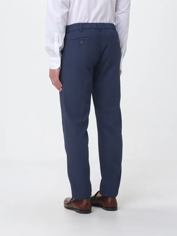 MYTHS Tailored Drawstring Trousers - Blue