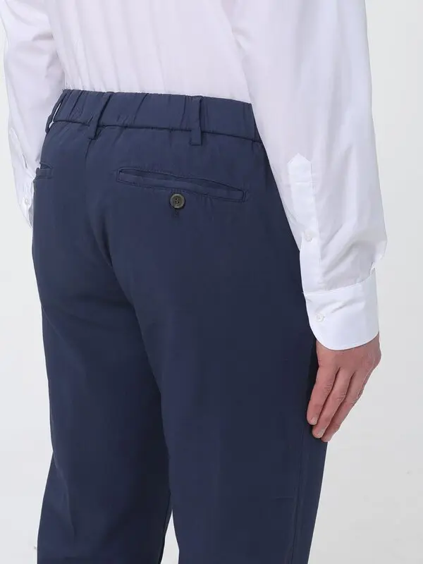 MYTHS Tailored Drawstring Trousers - Blue