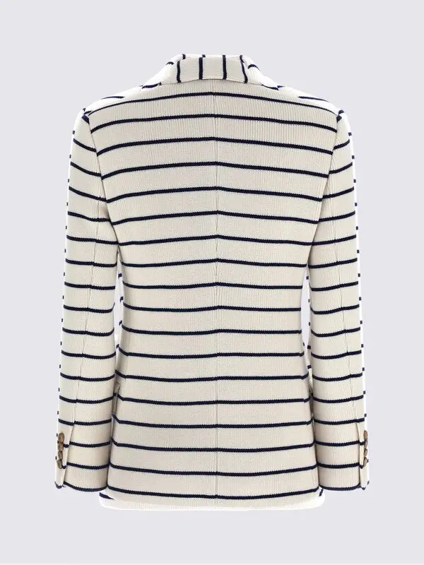 Brunello Cucinelli Double Breasted Striped Blazer - Multicolor