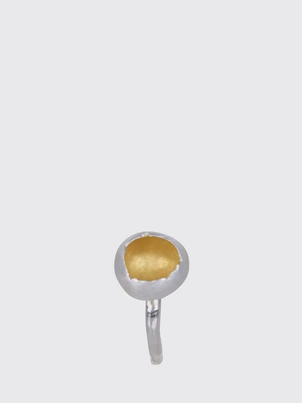 ROSA MARIA Two Tone Abstract Ring - Silver