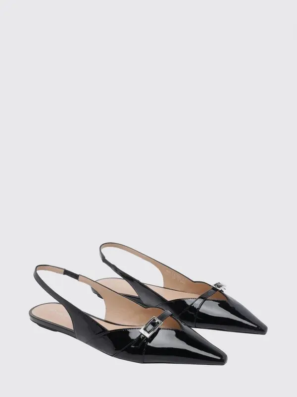 STUART WEITZMAN Patent Leather Slingback Ballerinas