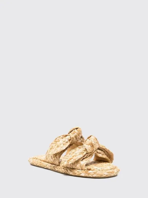 Zimmermann Carousel Raffia Knot Sandals - Natural