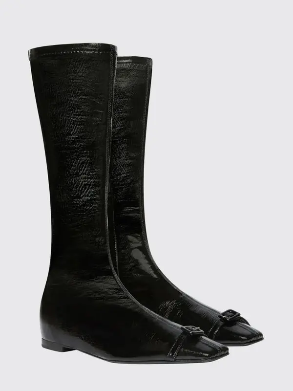 COURREGES Patent Leather Sock Boots