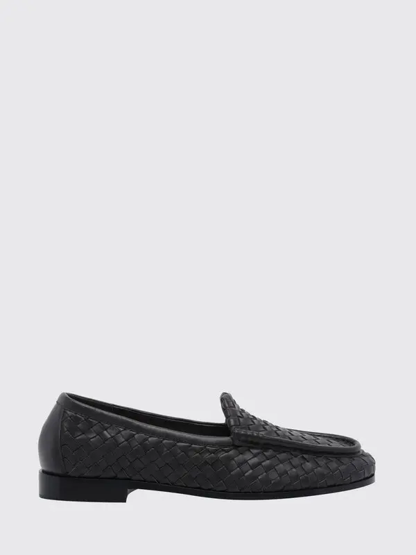 Bottega Veneta Silenzio Intrecciato Leather Loafers - Brown