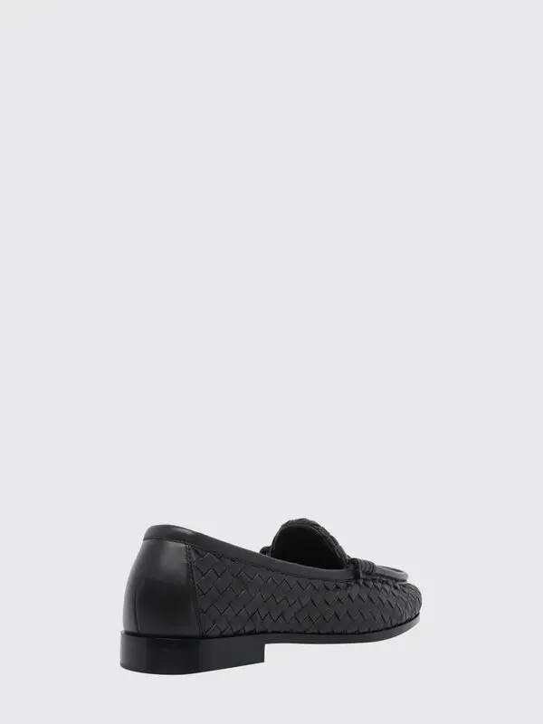 Bottega Veneta Silenzio Intrecciato Leather Loafers - Brown