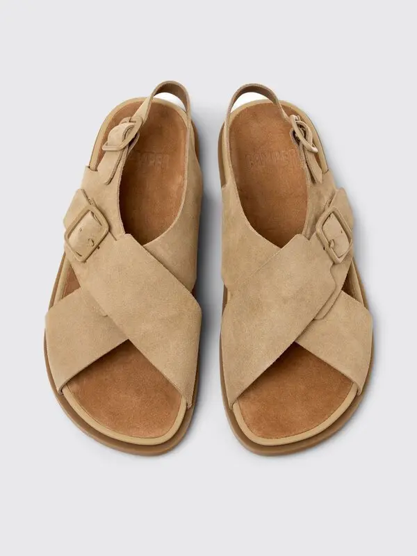 Camper Buckled Strappy Sandals - Brown