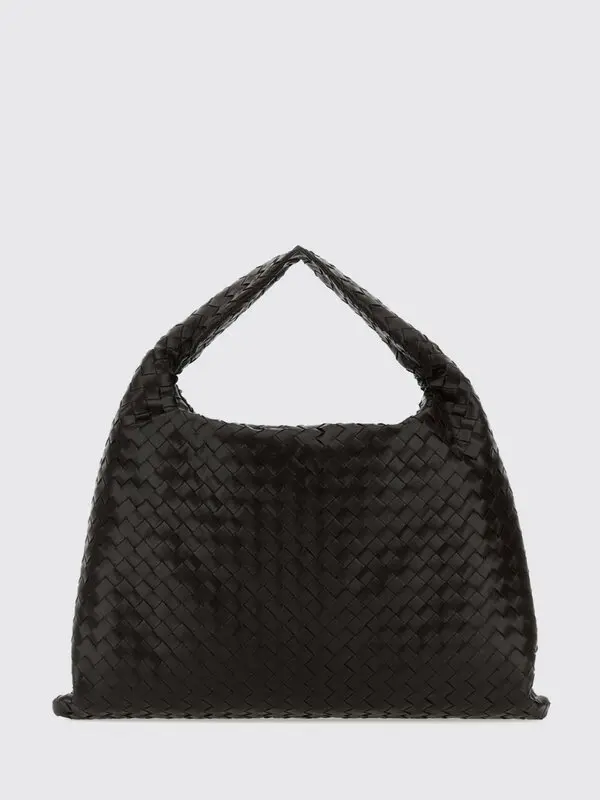 Bottega Veneta Hop Woven Calf Leather Shoulder Bag - Brown
