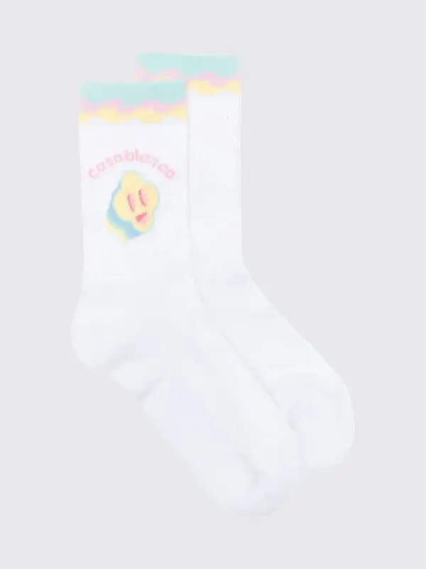 Casablanca Crew Socks - White