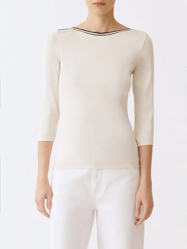 Fabiana Filippi Cotton Knit Top - Butter