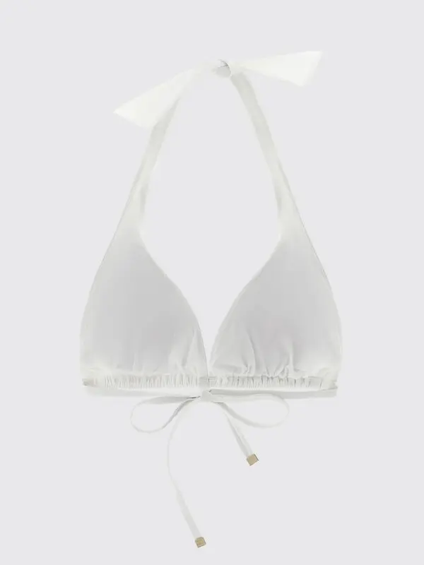 Dolce & Gabbana Stretch Polyamide Bikini Top - White