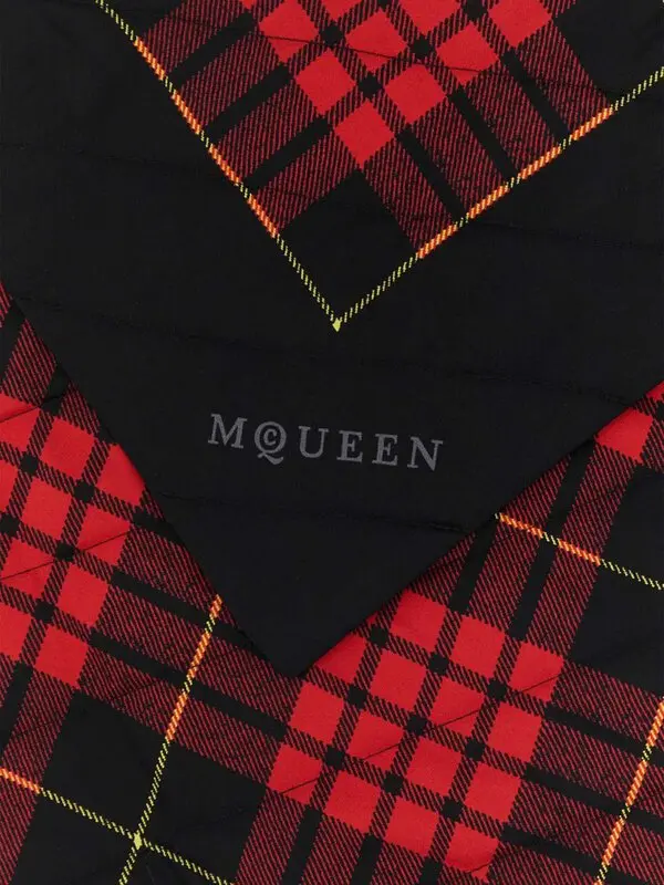 Alexander McQueen Tartan Motif Silk Scarf