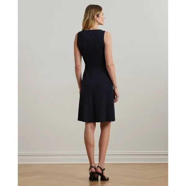 Ralph Lauren Sleeveless Jersey Surplice Dress