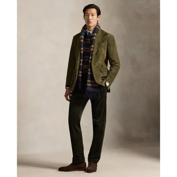 Ralph Lauren Rl67 Suede Jacket - Olive