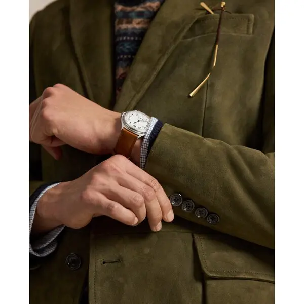 Ralph Lauren Rl67 Suede Jacket - Olive