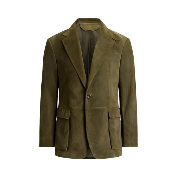 Ralph Lauren Rl67 Suede Jacket - Olive