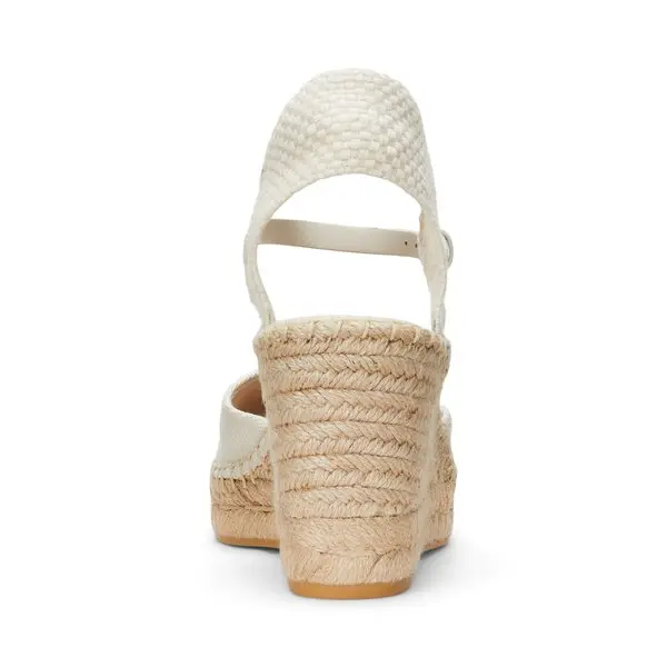 Ralph Lauren Canvas & Jute Espadrille - Soft White/natural