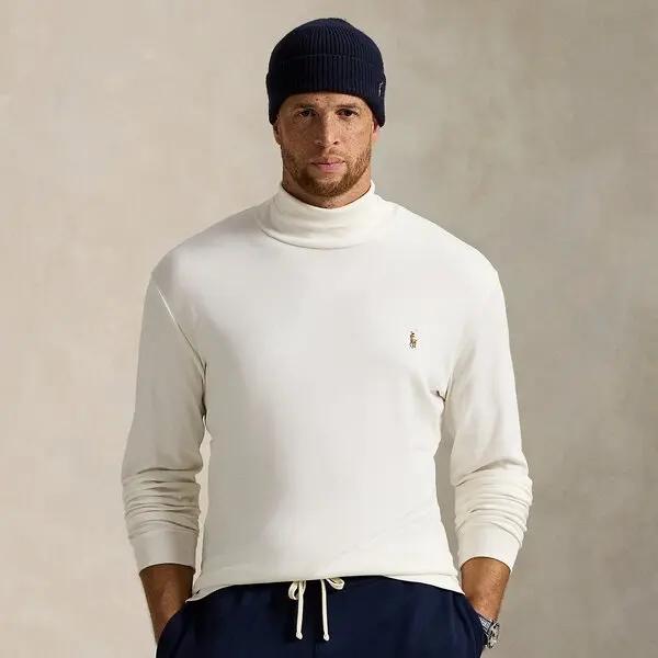 Ralph Lauren Soft Cotton Turtleneck - Nevis