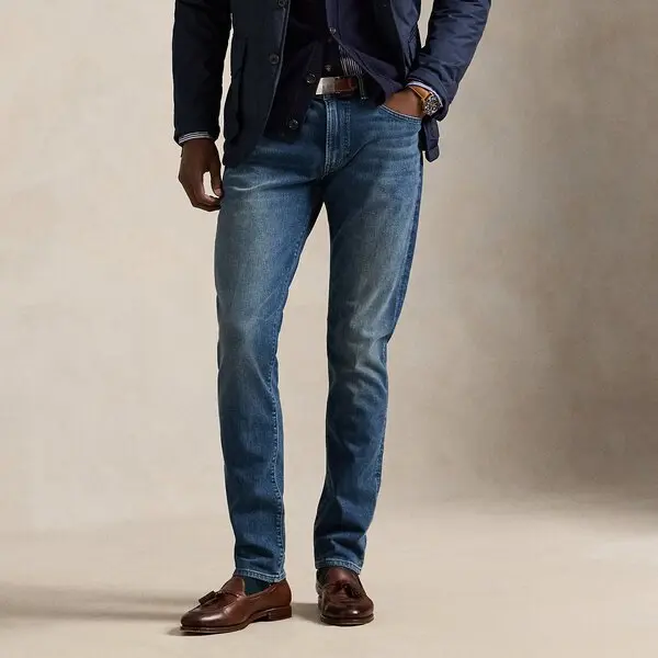 Ralph Lauren Parkside Active Tapered Stretch Jeans - One Madison