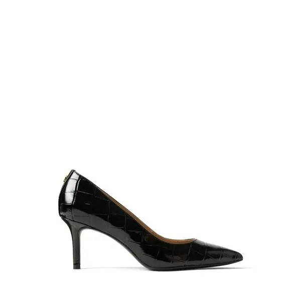 Ralph Lauren Lanette Croc-embossed Leather Pumps
