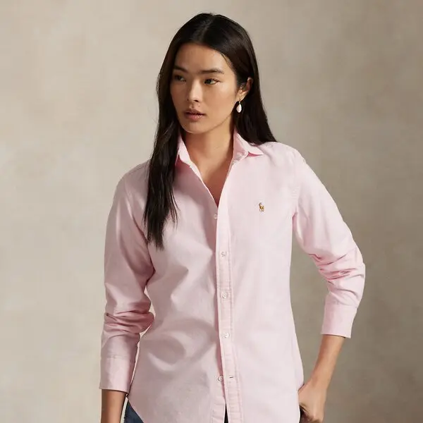 Ralph Lauren Slim Fit Oxford Shirt - White