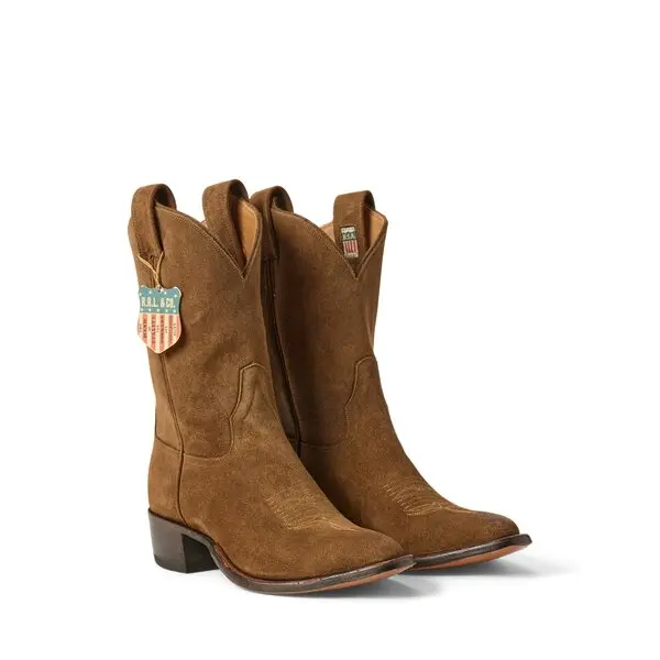 Ralph Lauren Plainview Roughout Suede Boots