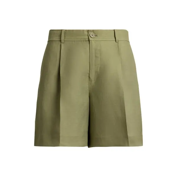 Ralph Lauren Pleated Linen-blend Twill Shorts