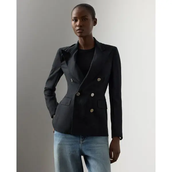 Ralph Lauren Camden Linen Jacket - Black