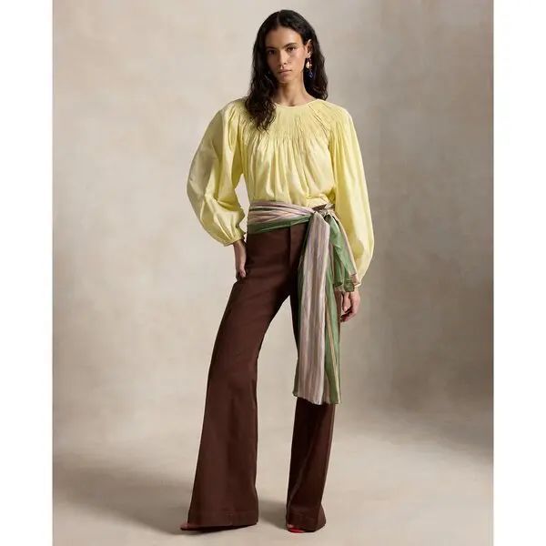 Ralph Lauren Pintucked Shirt - Yellow