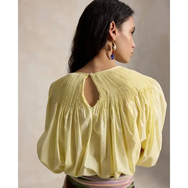 Ralph Lauren Pintucked Shirt - Yellow