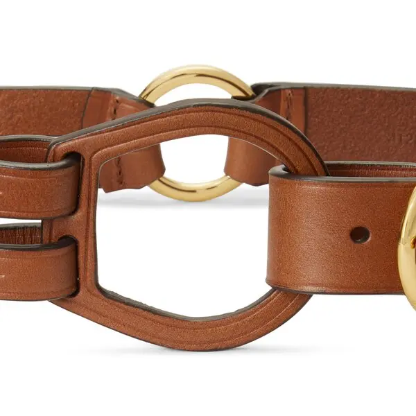 Ralph Lauren Tri-strap Leather Belt