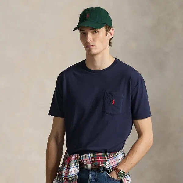 Ralph Lauren Classic Fit Jersey Pocket T-shirt - Ink