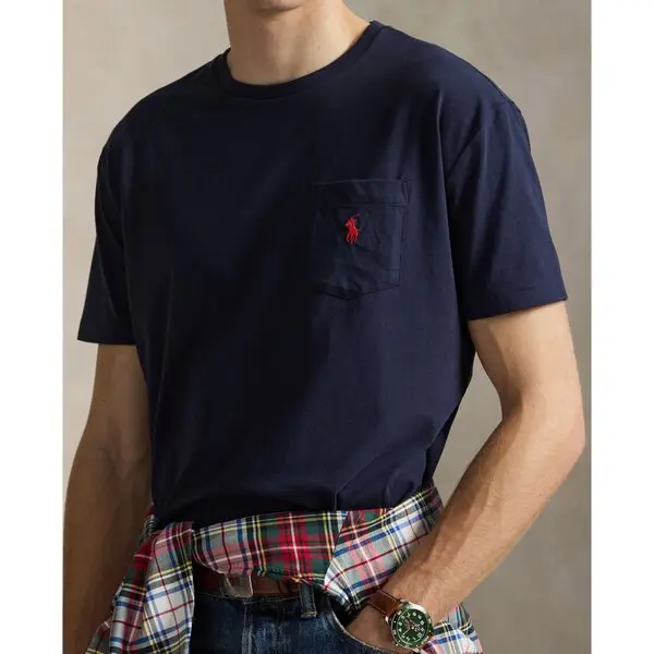 Ralph Lauren Classic Fit Jersey Pocket T-shirt - Ink