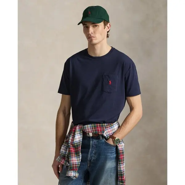 Ralph Lauren Classic Fit Jersey Pocket T-shirt - Ink